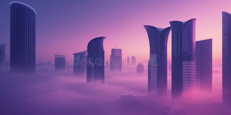 Cyberpunk Gradient Background with Purple Pink Stock Photo - Image of ...