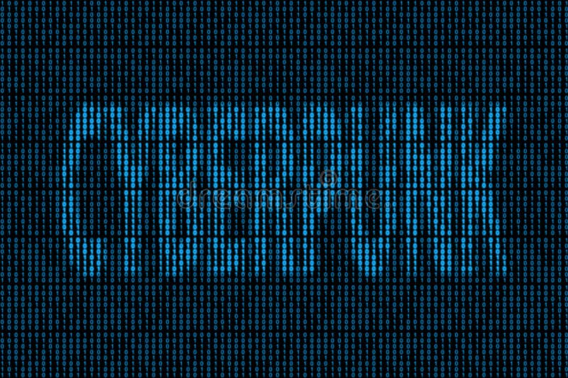 Cyberpunk Hidden in Binary Code Stock Illustration - Illustration of ...