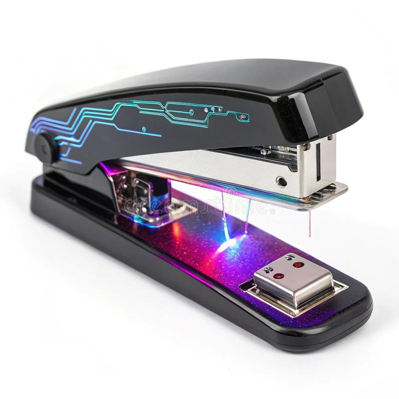 Cyberpunk-inspired Stapler with Electric Effects Stock Illustration - Illustration of inspired ...