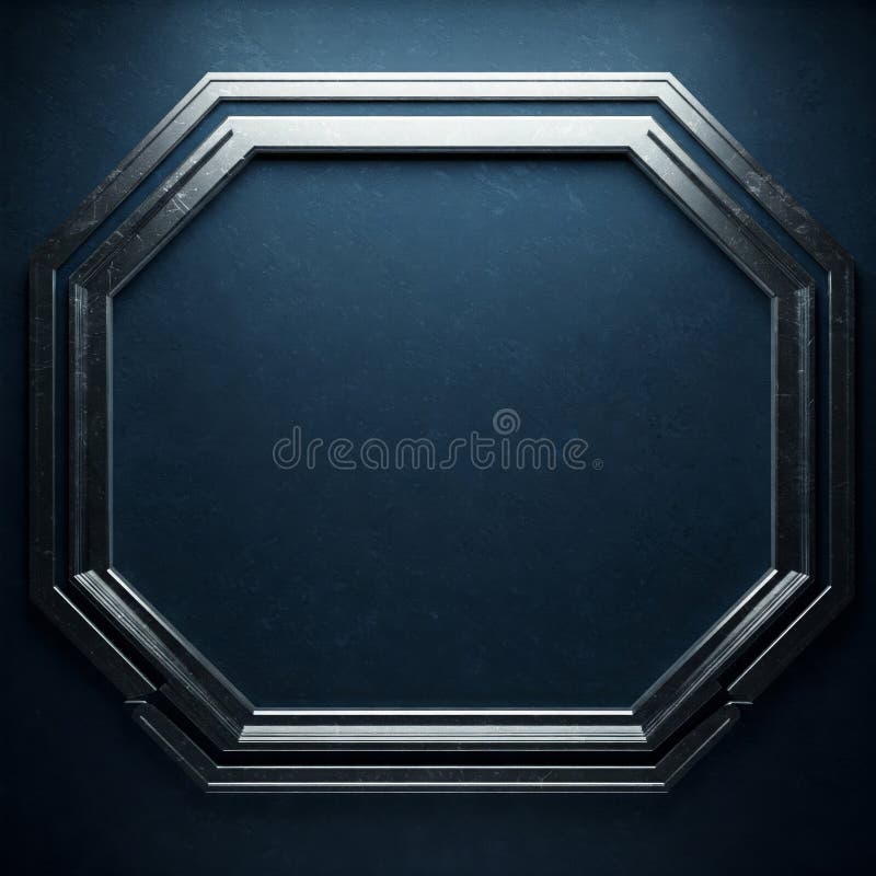 Cyberpunk Metal Panel Frame Stock Illustration - Illustration of ...