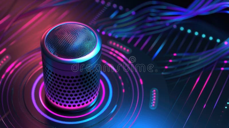 Cyberpunk Microphone stock image. Image of electronics - 364034311