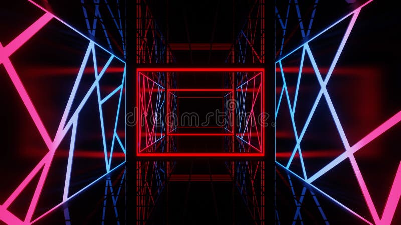 Cyberpunk Movement on Elevator Background VJ Loop Stock Video - Video ...