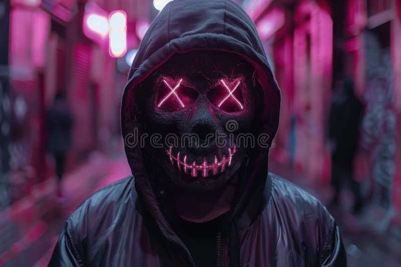 Cyberpunk Panda Hacker in a Neon-lit Alley Glowing Eyes Hacking the ...