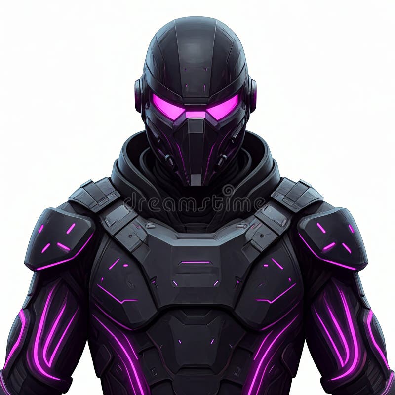Cyberpunk Shadow Strike Suit Stock Illustration - Illustration of armor ...
