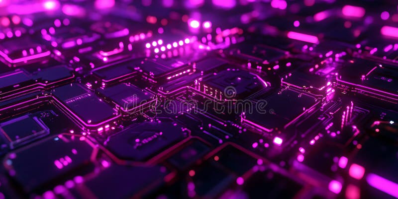 Cyberpunk-Style Digital Grid in Vibrant Colors for Futuristic ...