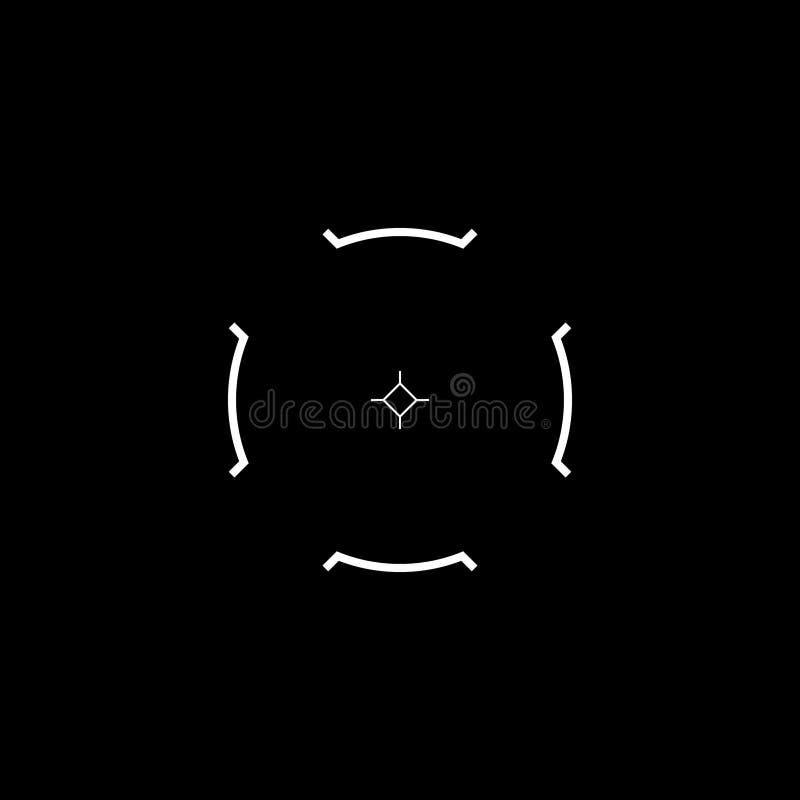 Cyberpunk Style Element. Futuristic Circle Cyber Aim Stock Vector ...