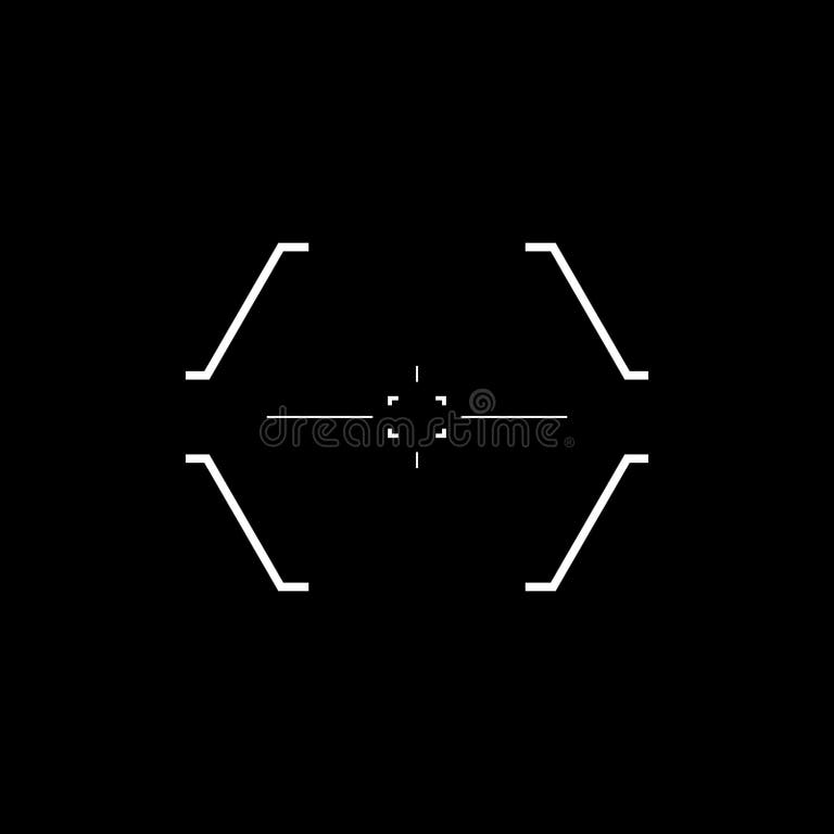 Cyberpunk Style Target, HUD Futuristic Aim Stock Vector - Illustration ...