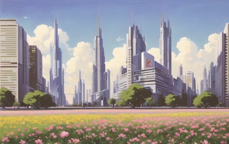 Cyberpunk Poster 80s Style. Retro Style, Neon, Futuristic, Landscape ...