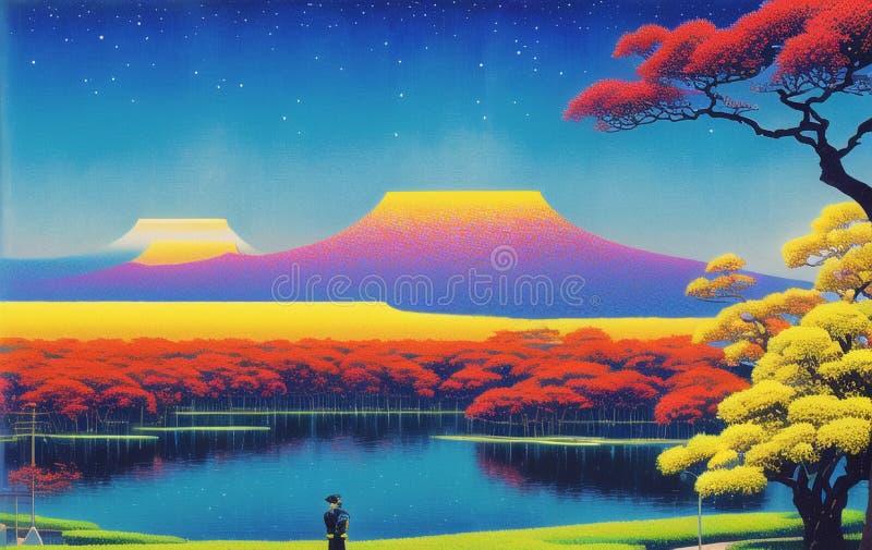 Cyberpunk Poster 80s Style. Retro Style, Neon, Futuristic, Landscape ...