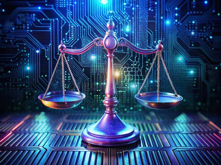 A Cyberpunk Vision of Justice MacroScale Digital Judgement System with Binary Code and ...