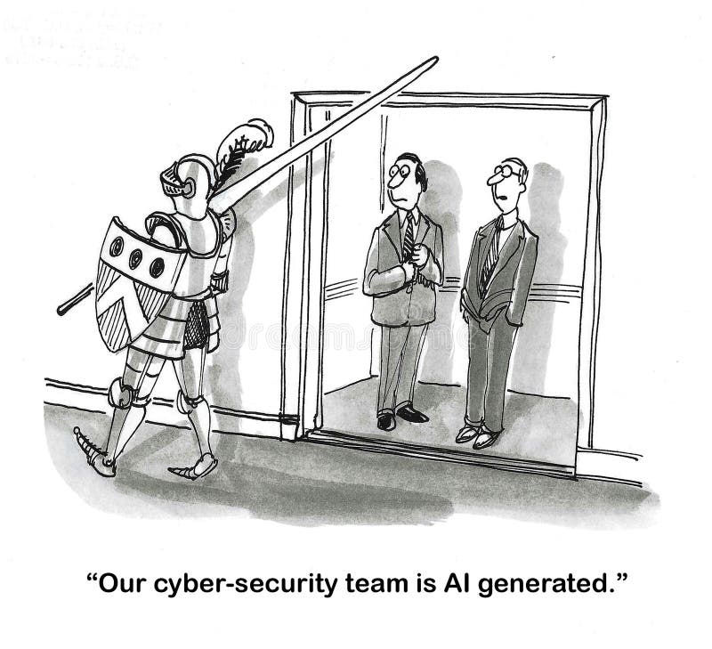 Cybersecurity is AI Generated Stock Illustration - Illustration of ...