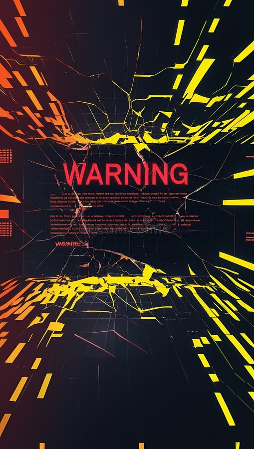 110 Cybersecurity Alert Futuristic Interface System Breach Warning ...