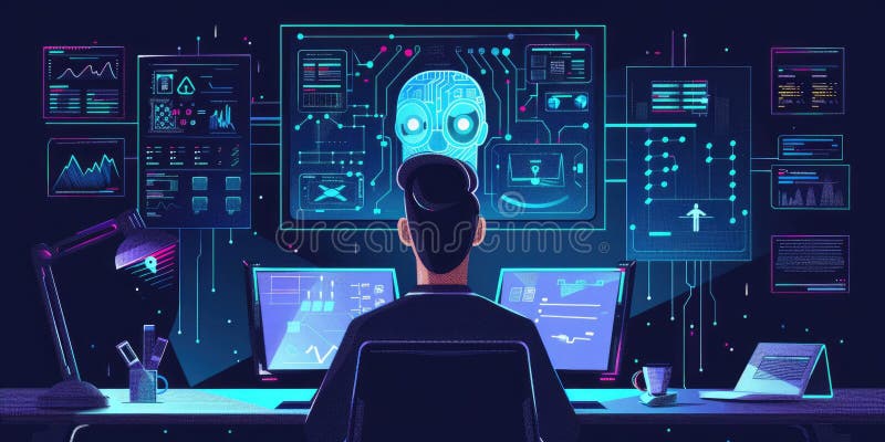 A Cybersecurity Analyst Oversees Software and Systems To Detect Threats ...