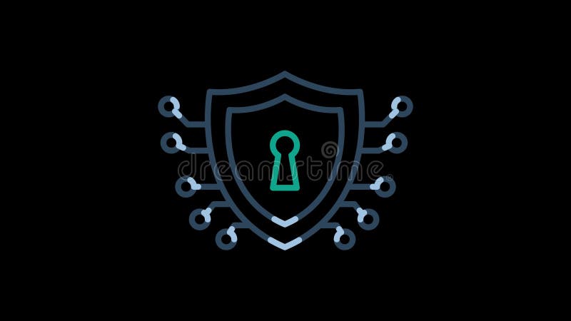 Cybersecurity Animated Icon Stock Video - Video of safety, concept ...