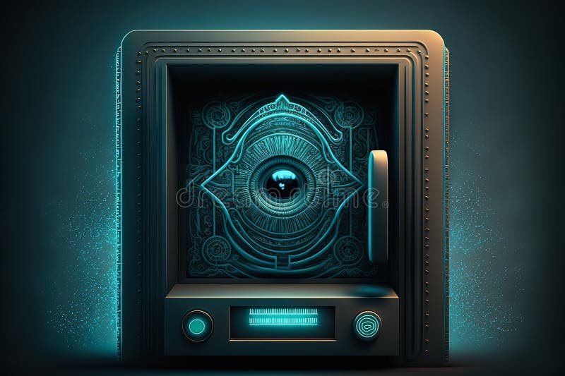 Cybersecurity Avatar Concept. Head of the AI. Security on the Internet ...