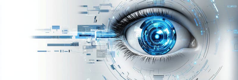 Cybersecurity and Biometrical Identification Futuristic Concept of ...