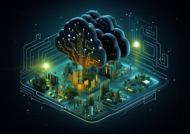 Cybersecurity Cloud Computing Concept Stock Illustration - Illustration ... Cybersecurity Cloud Computing Concept Stock Illustration - Illustration ...