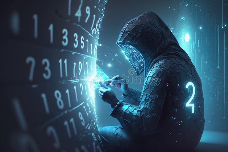 Cybersecurity Computer Hacker With Hoodie Vulnerability And Hackercodingmalware Concept On