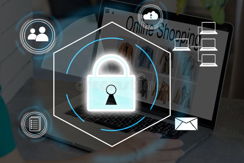 Cybersecurity Concept Global Network Security Technology, Business ...