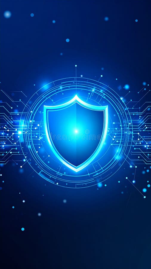 144 Glowing Digital Shield Icon Circuit Board Background Stock Photos - Free & Royalty-Free ...