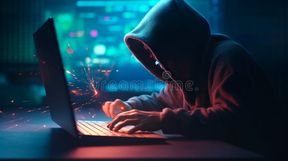 Cybersecurity Concept Identity Theft, Database Hacks, Internet Cyber ...