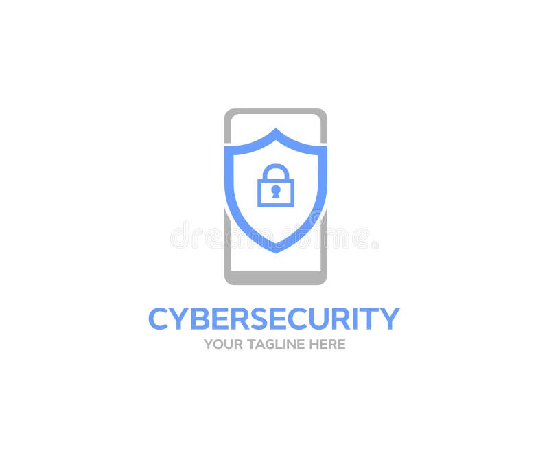 Cybersecurity Concept, Internet Security Logo Design. Future Technology ...