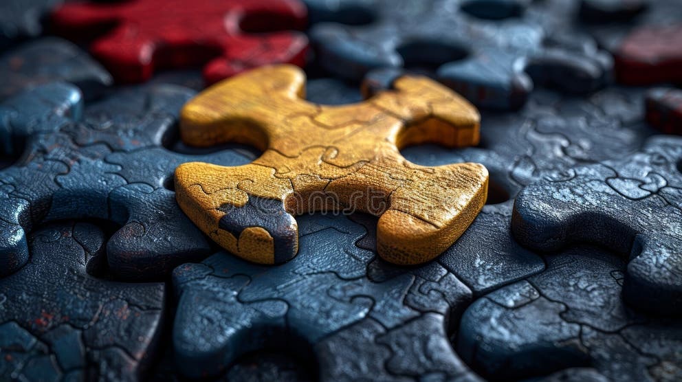 Cybersecurity Concept with Puzzle Pieces Representing Personal Data ...