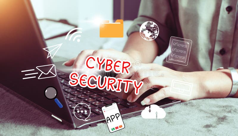 Cybersecurity Concept, Secure Internet Access Future Technology Stock ...