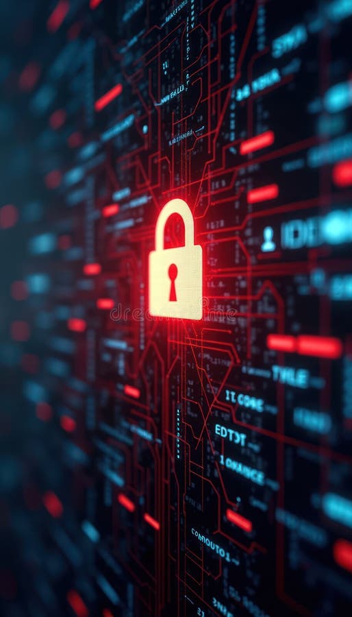 Cybersecurity Concept Shows Data Protection Management. Digital ...