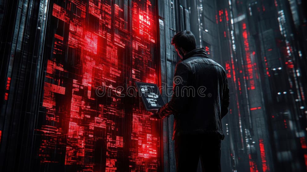 Cybersecurity, Data Breach Investigation Stock Image - Image of ...
