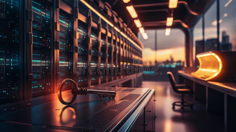 Cybersecurity Data Center, Key To Digital Security High Quality Image ...
