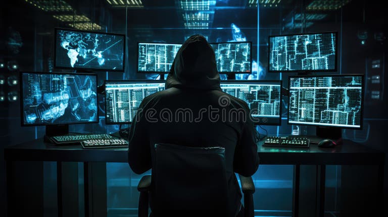 Cybersecurity data leak stock illustration. Illustration of ...