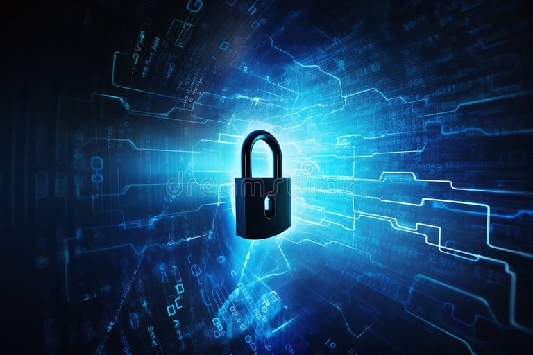 Cybersecurity and Data Protection Abstract Technology Backgrounds - Ai ...