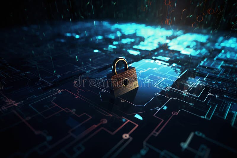 Cybersecurity and Data Protection Abstract Technology Backgrounds - Ai ...