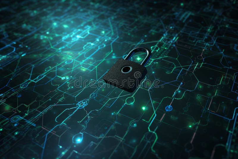 Cybersecurity and Data Protection Abstract Technology Backgrounds - Ai ...