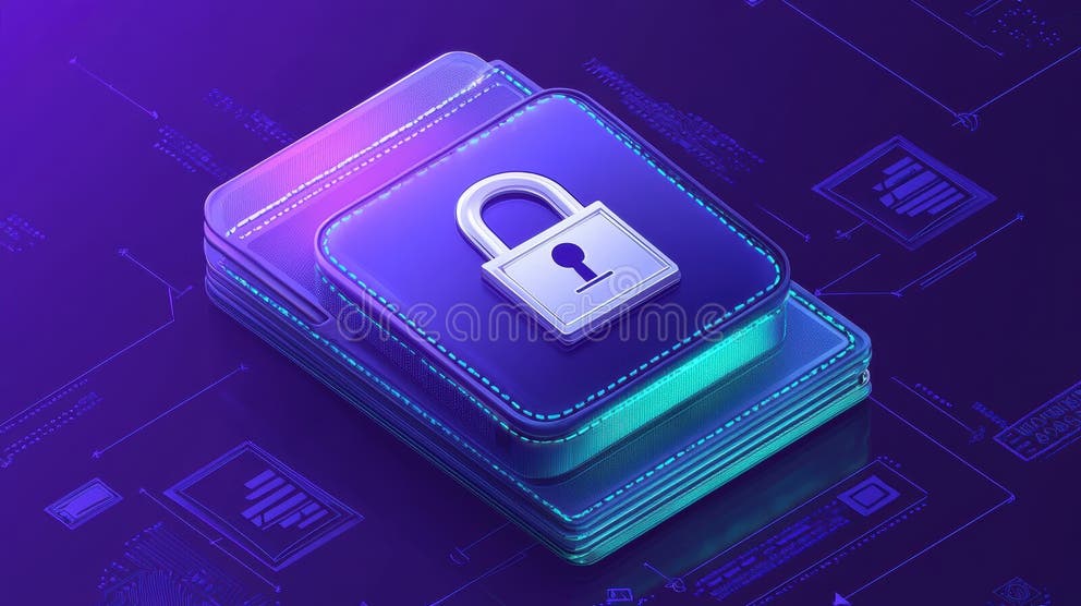 Cybersecurity, Data Protection, Digital Security Stock Illustration ...