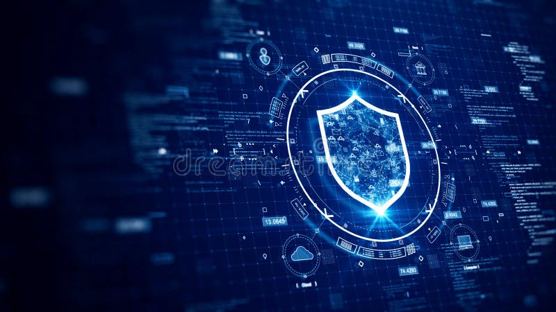 Digital Technology Security Concept Wireless Connection of the Global ...