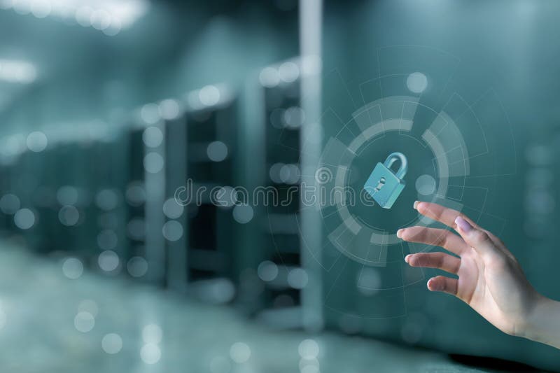 Cybersecurity and Data Protection Stock Illustration - Illustration of ...