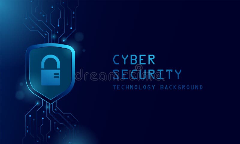 Cybersecurity and Data Protection Template Background Design Stock ...