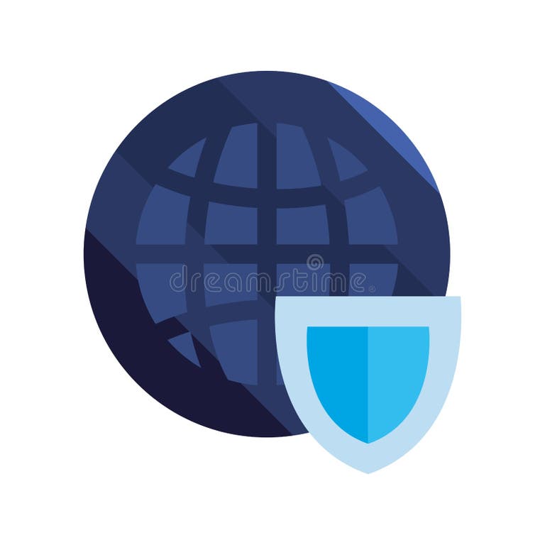 Cybersecurity Data Protection Stock Illustration - Illustration of ...