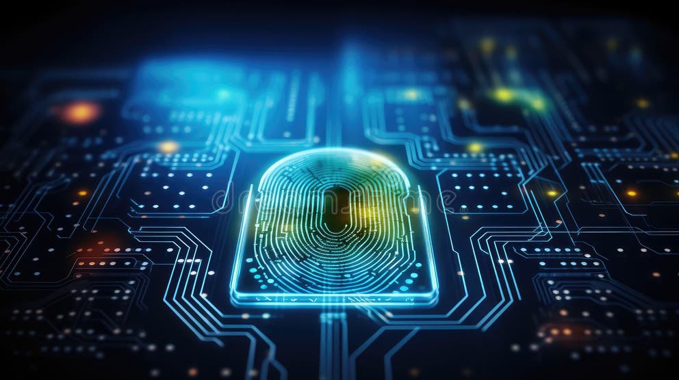 Cybersecurity data secure stock illustration. Illustration of ...