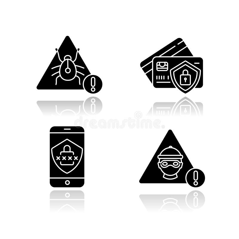 Cybersecurity Icons Flat Black Stock Illustrations – 182 Cybersecurity ...