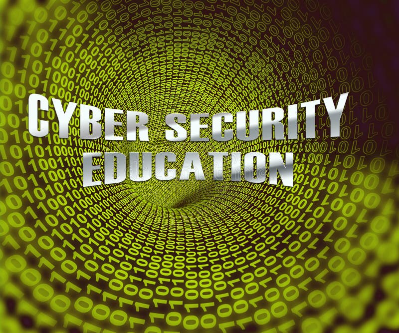 Cybersecurity Education Security Seminar Teaching 3d Rendering Stock ...