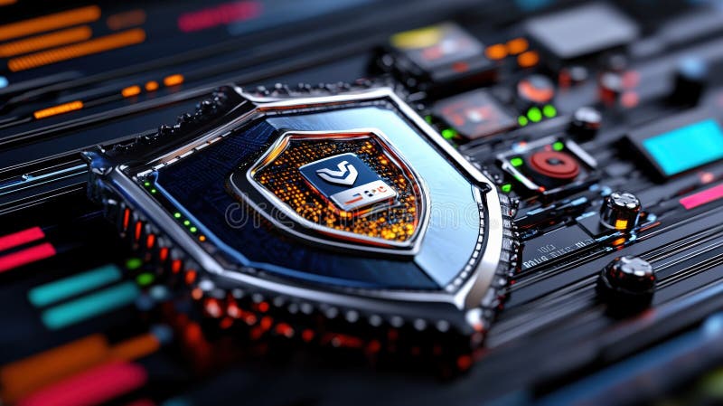 Firewall Protection on Board Cyber Awareness Stock Illustration - Illustration of intelligence ...