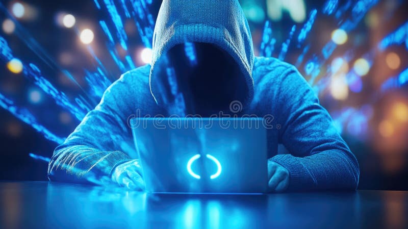 Cybersecurity and Fraud Prevention Amid Digital Chaos Stock Image ...