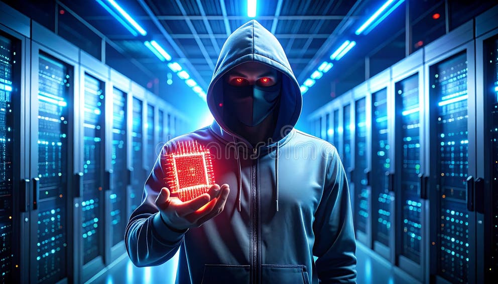 Cybersecurity Hack Event Data Center Digital Art High-tech Environment ...