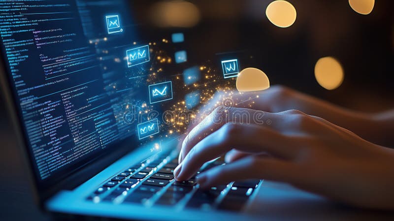 Cybersecurity Hacker Alert Visual for Cybersecurity Awareness and ...