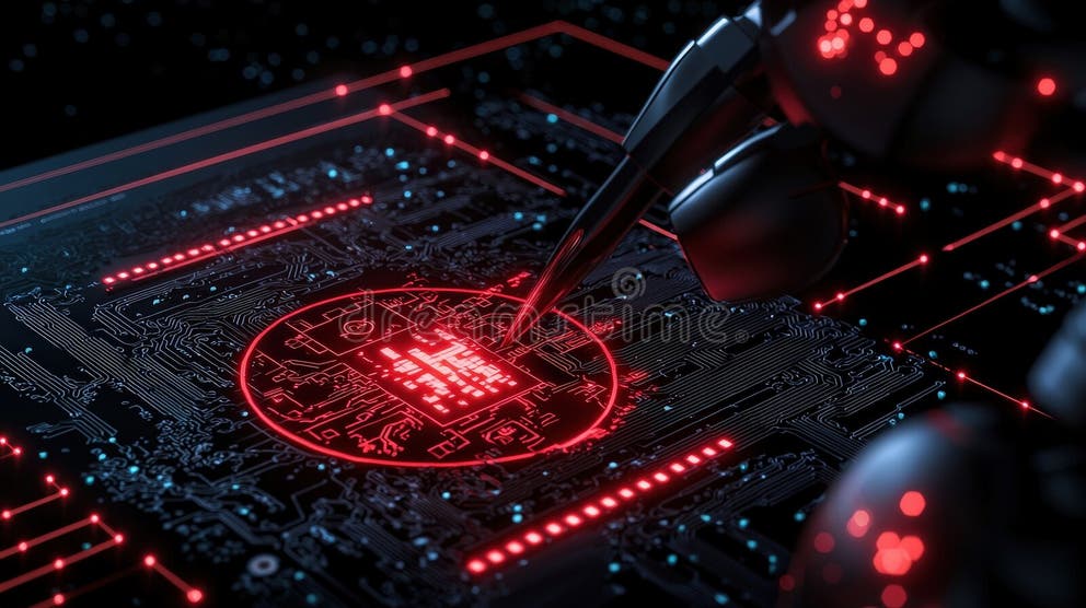 Cybersecurity Hackers at Work Digital Lab Screen Capture High-tech ...