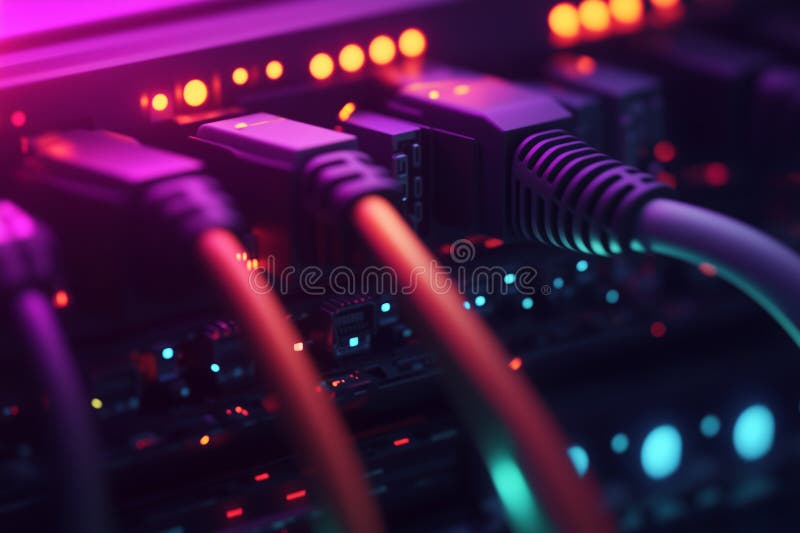 Cybersecurity and Hacking on the Network Stock Image - Image of ...