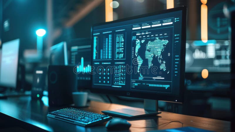 Cybersecurity Incident with Breached Data Stock Photo - Image of ...